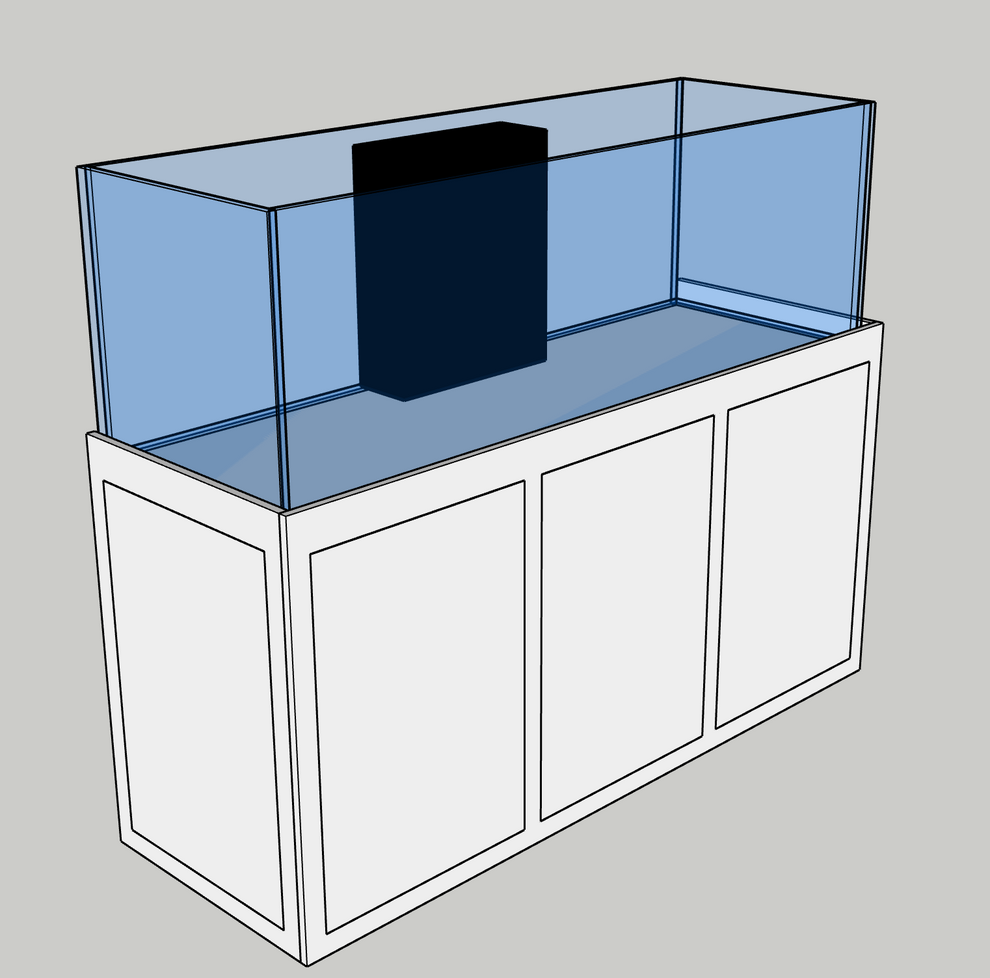 180 Gallon Glass Aquarium Rimless Low Iron Glass Front Standard – Great ...